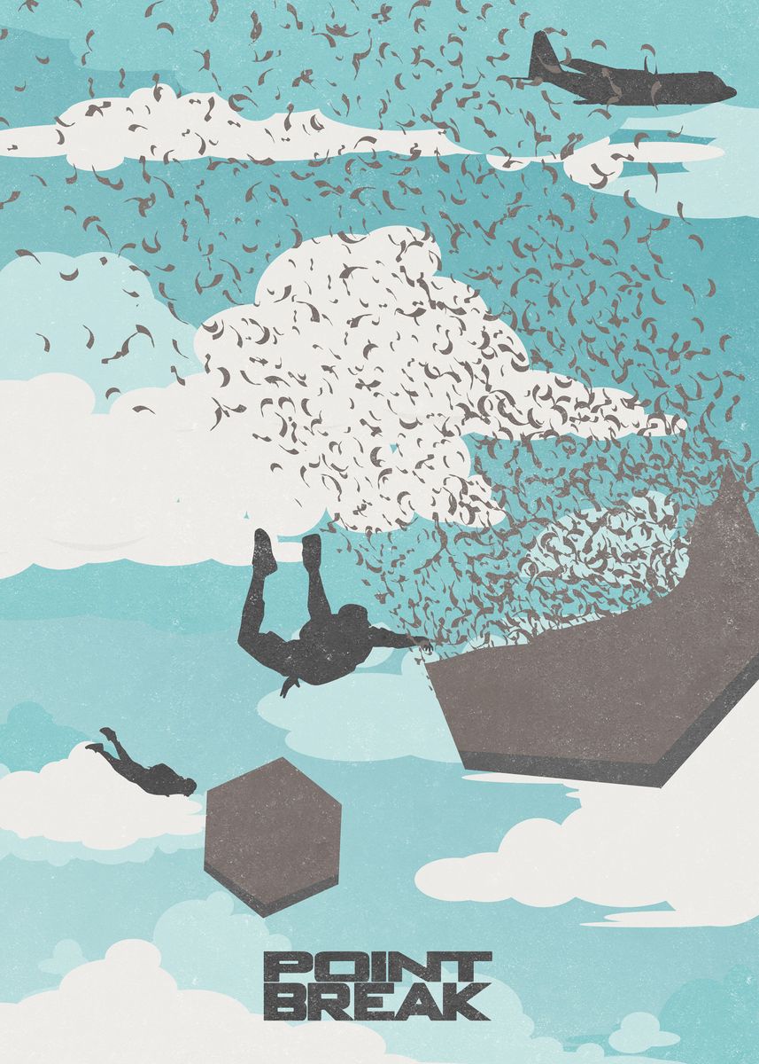 'Point Break' Poster by Kurizura Art | Displate