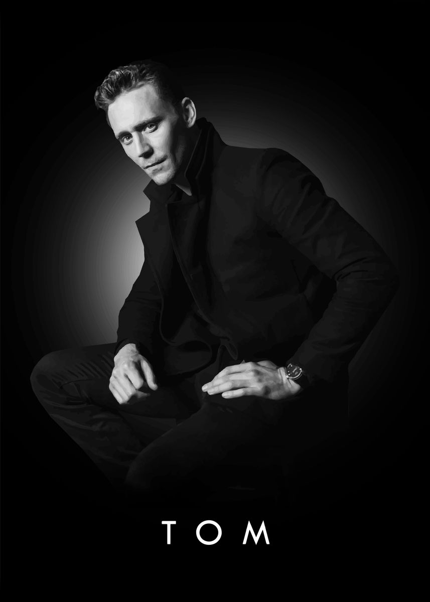 'Tom Hiddleston' Poster, picture, metal print, paint by Bo Kev | Displate