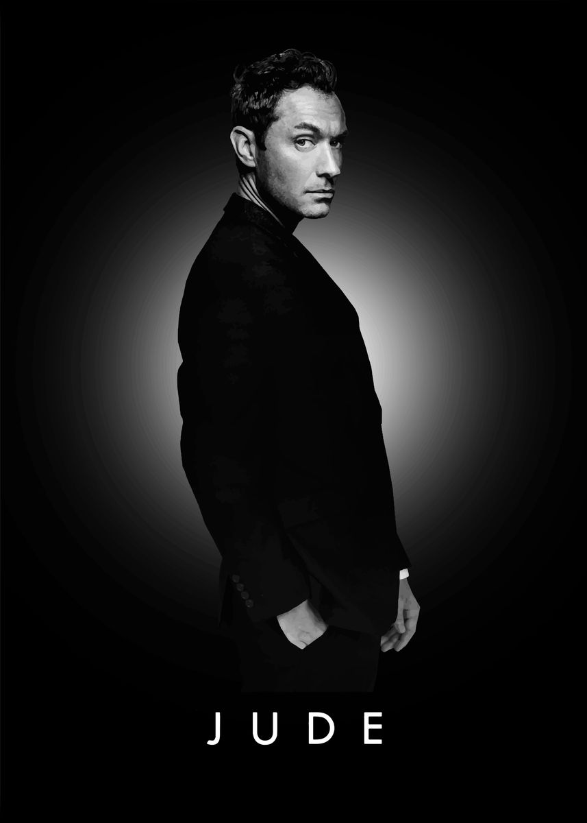 'Jude Law' Poster, picture, metal print, paint by Bo Kev | Displate