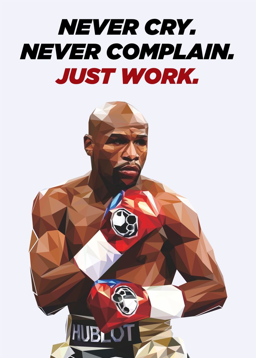 'floyd money mayweather' Poster by Lowpoly Posters | Displate