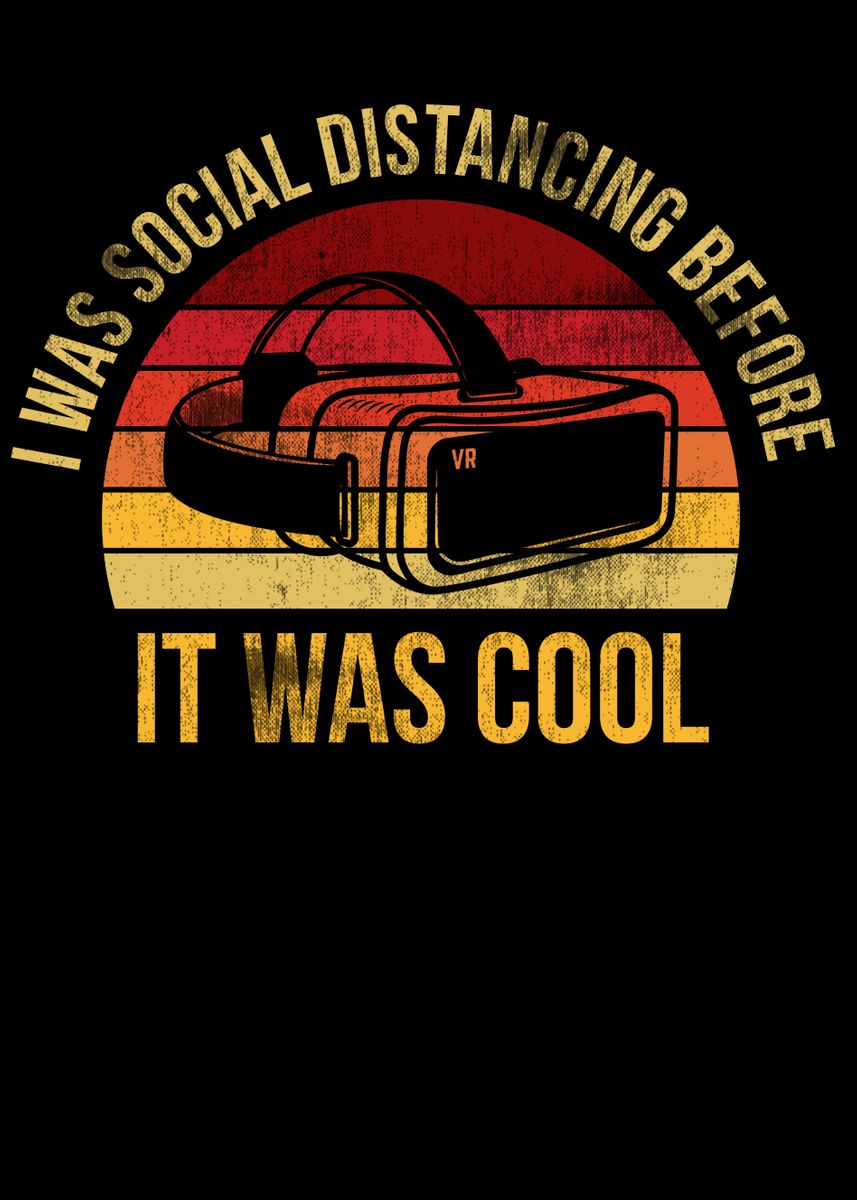 'I WAS SOCIAL DISTANCING' Poster, picture, metal print, paint by Cafer ...