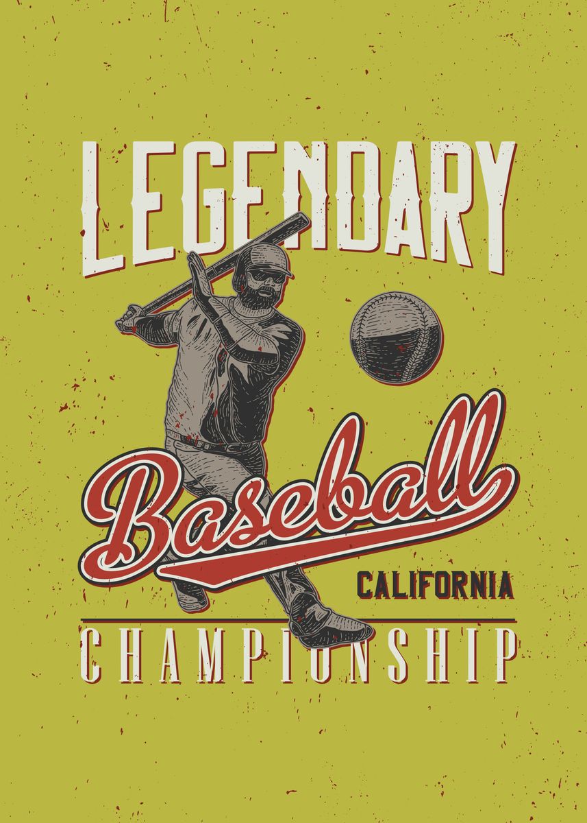 'Baseball' Poster by Game On | Displate