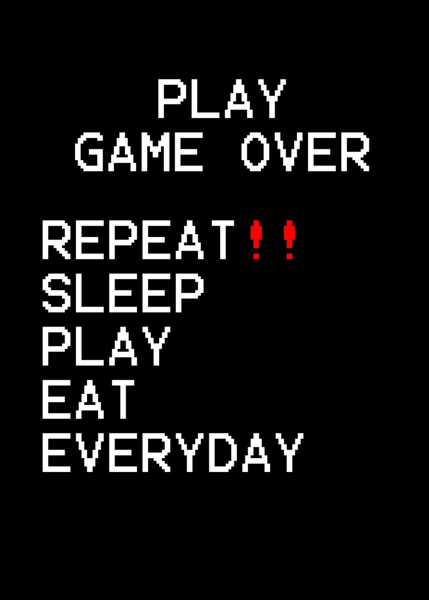 'Qoute Game' Poster, picture, metal print, paint by D A N | Displate