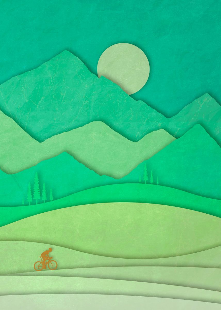 'Ride' Poster, picture, metal print, paint by One Red Fox | Displate