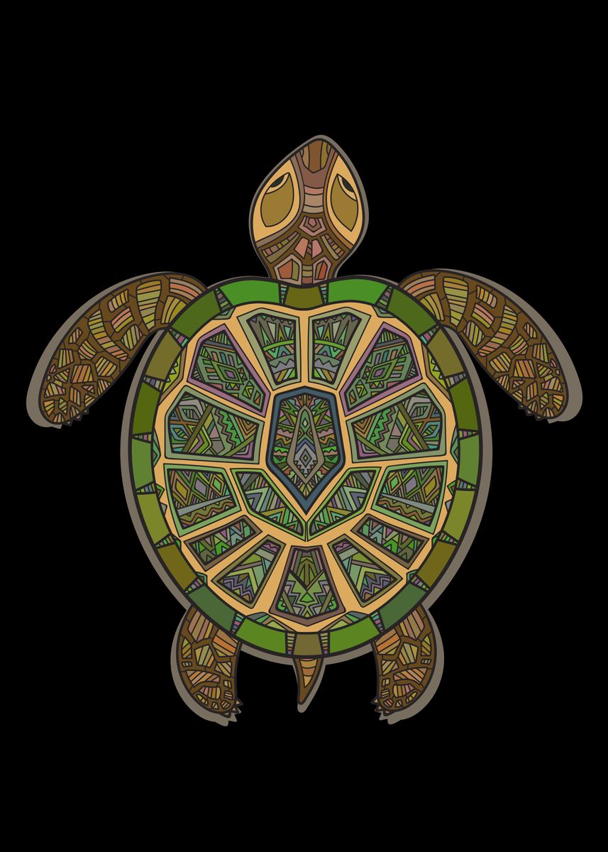 'Turtle' Poster by Motivation Charllie | Displate