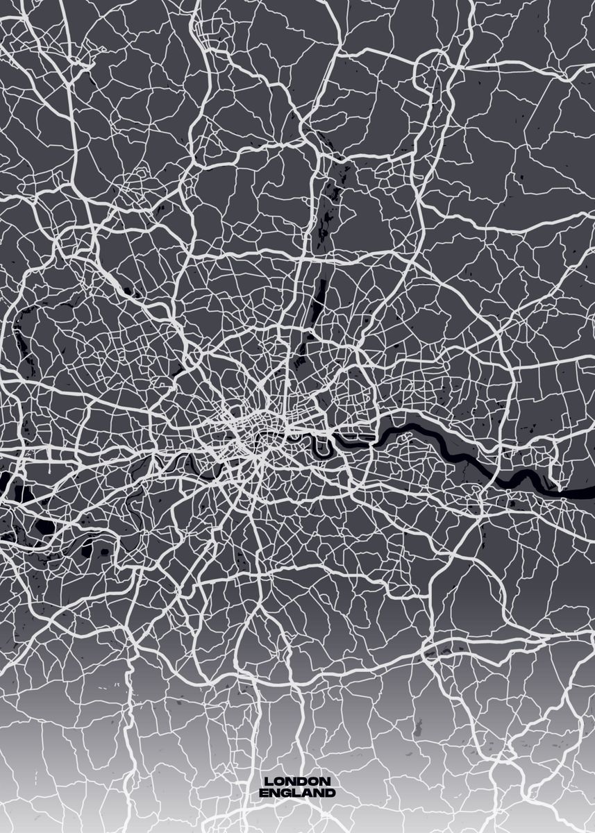 'LONDON' Poster, picture, metal print, paint by Andi Permana | Displate