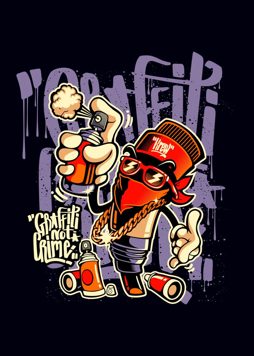 'Graffiti' Poster, picture, metal print, paint by Motivation Charllie ...