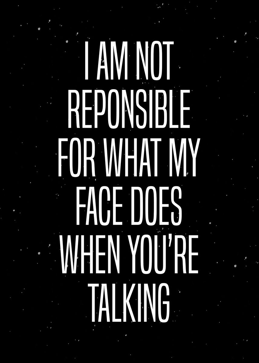'Funny Quotes Wall Art ' Poster by Decoratier Qwerdenker | Displate
