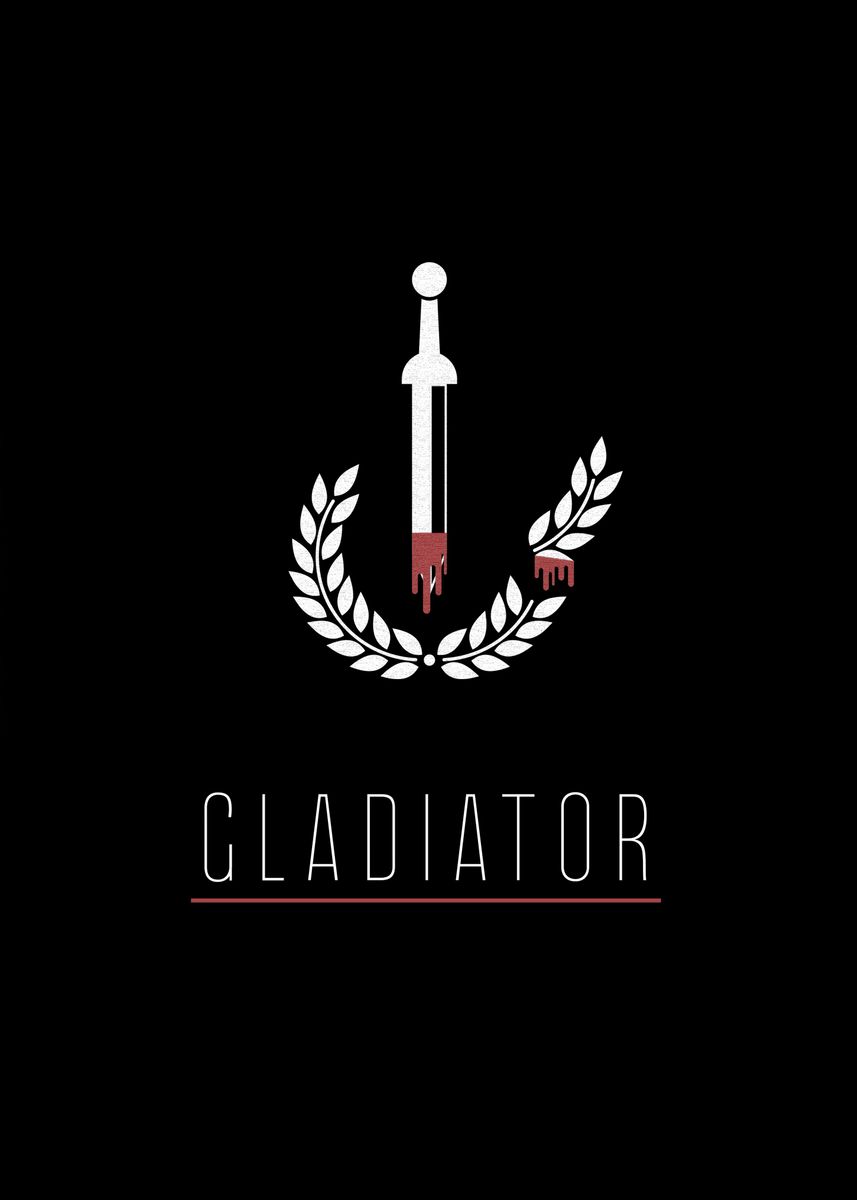 'Gladiator' Poster, picture, metal print, paint by Waldemar Kret | Displate