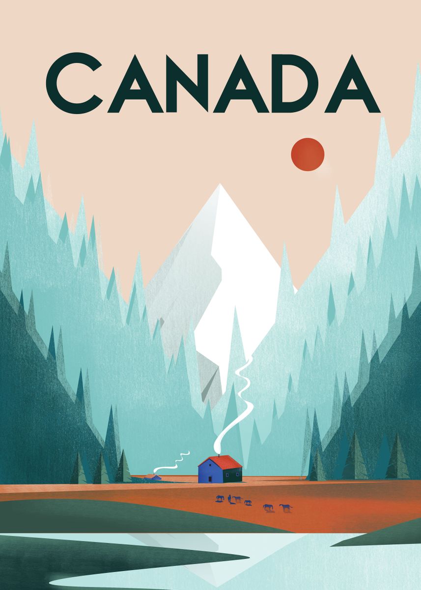 'Canda 1 ' Poster, picture, metal print, paint by Caravan Studio | Displate