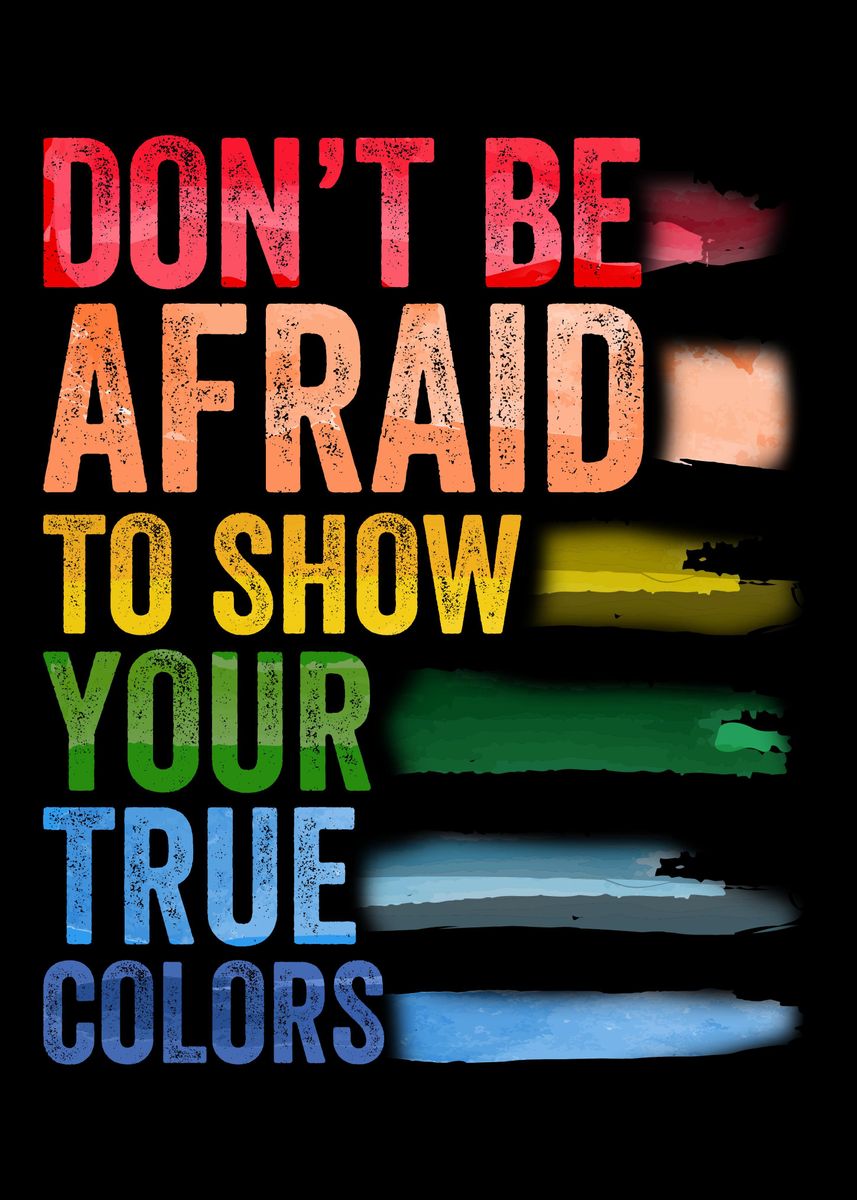 'True Gay Colors LGBT Pride' Poster by SWAYSHIRT | Displate