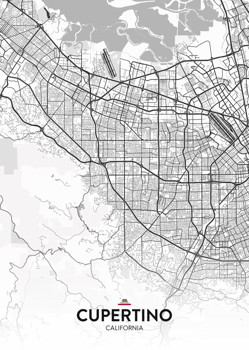 'Cupertino CA' Poster by IMR Designs | Displate