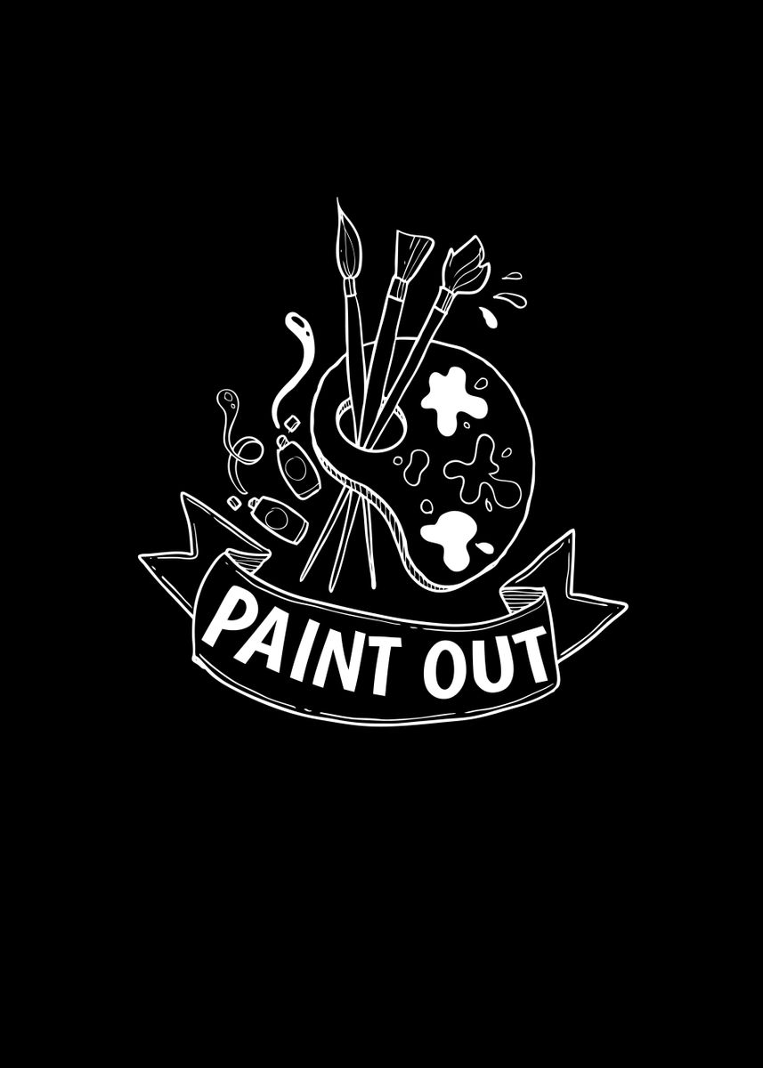 'Paint Out The Imagination' Poster by TheLoneAlchemist | Displate
