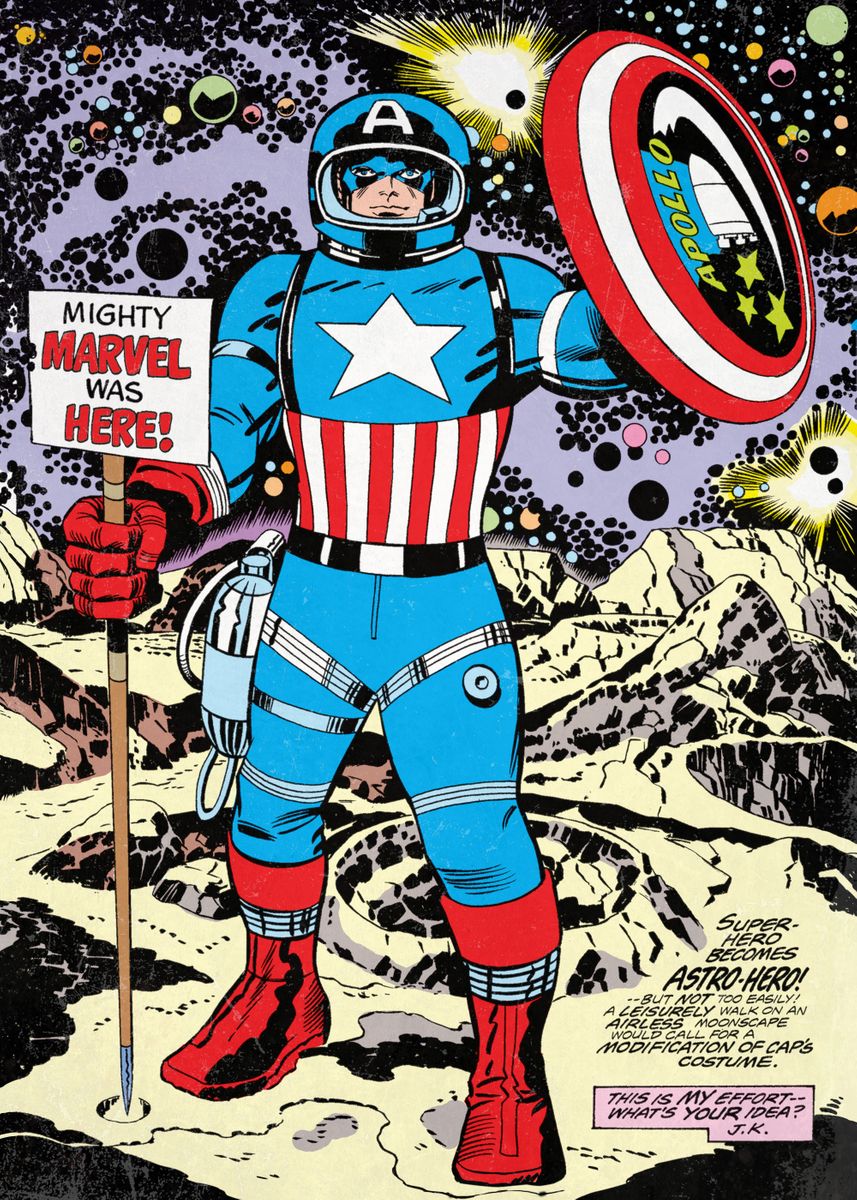 'Astro Hero' Poster, picture, metal print, paint by Marvel | Displate