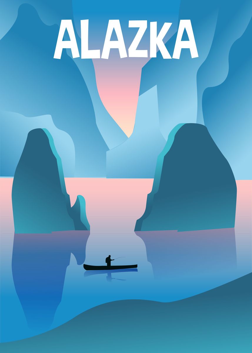 'Alazka' Poster, picture, metal print, paint by haibro | Displate