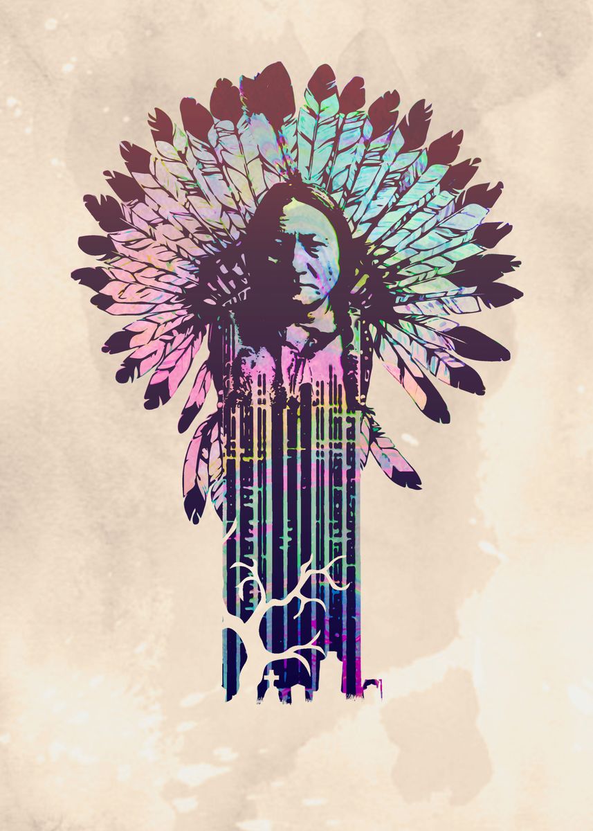 ' Indigenous Cemetery' Poster by Gustavo Rocha | Displate