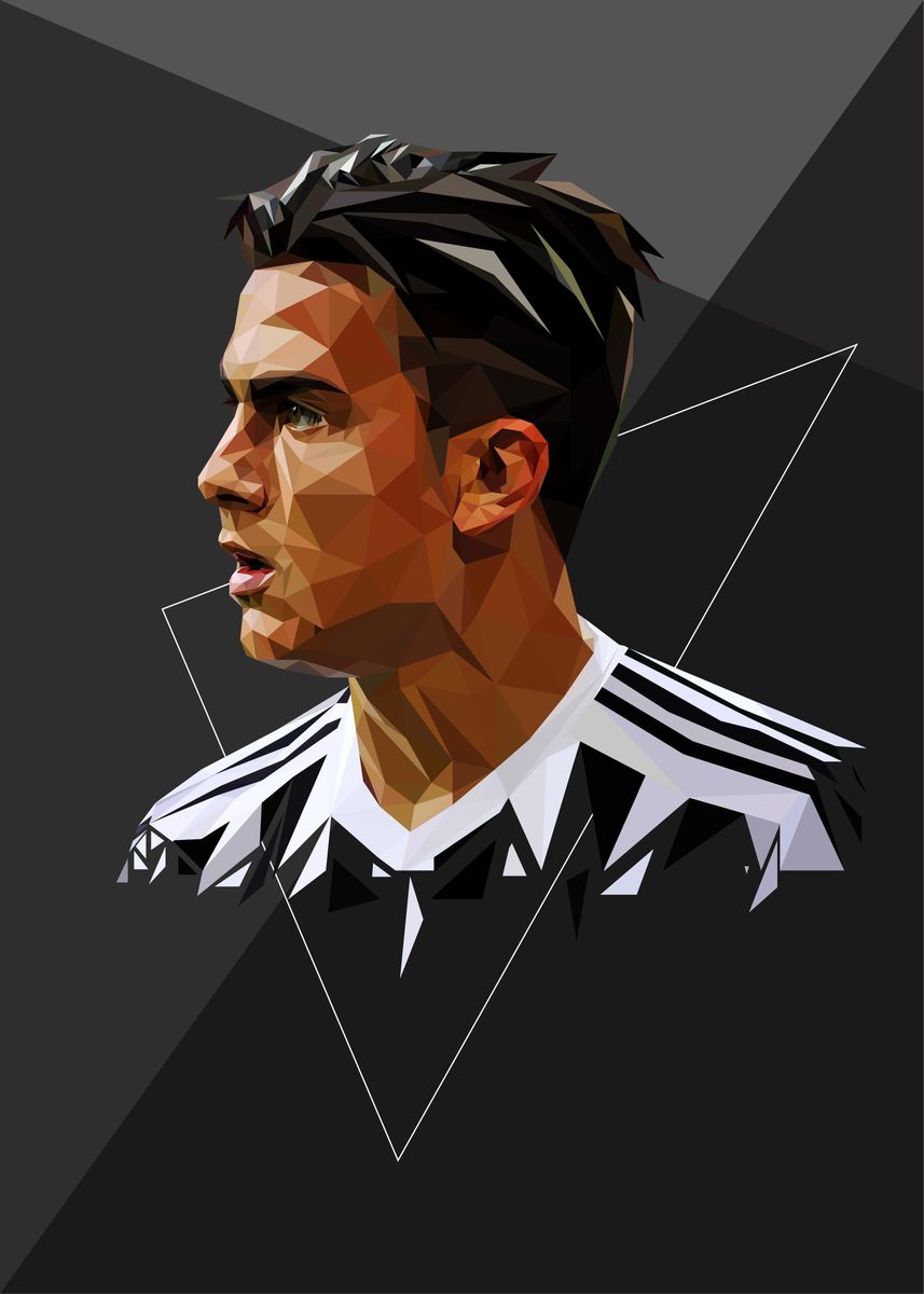 'paulo dybala' Poster, picture, metal print, paint by Lowpoly Posters ...