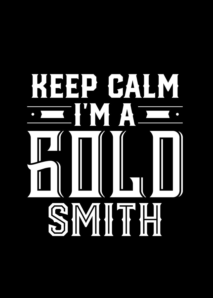 'Gold Jeweler Goldsmith ' Poster, picture, metal print, paint by ...