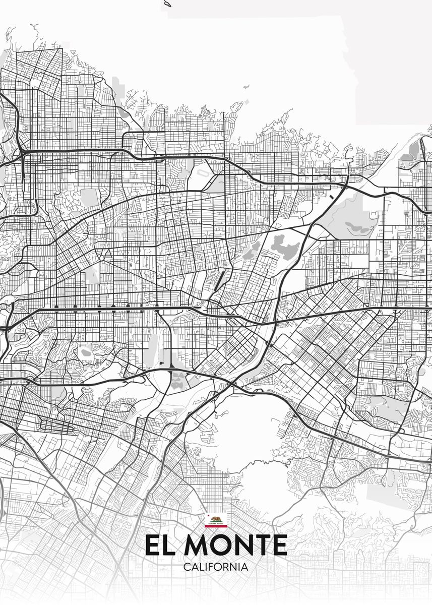 'El Monte CA' Poster by IMR Designs | Displate