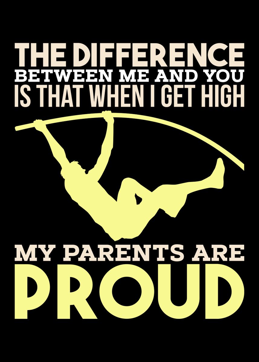 'Pole Vaulting' Poster, picture, metal print, paint by Shiva121 | Displate