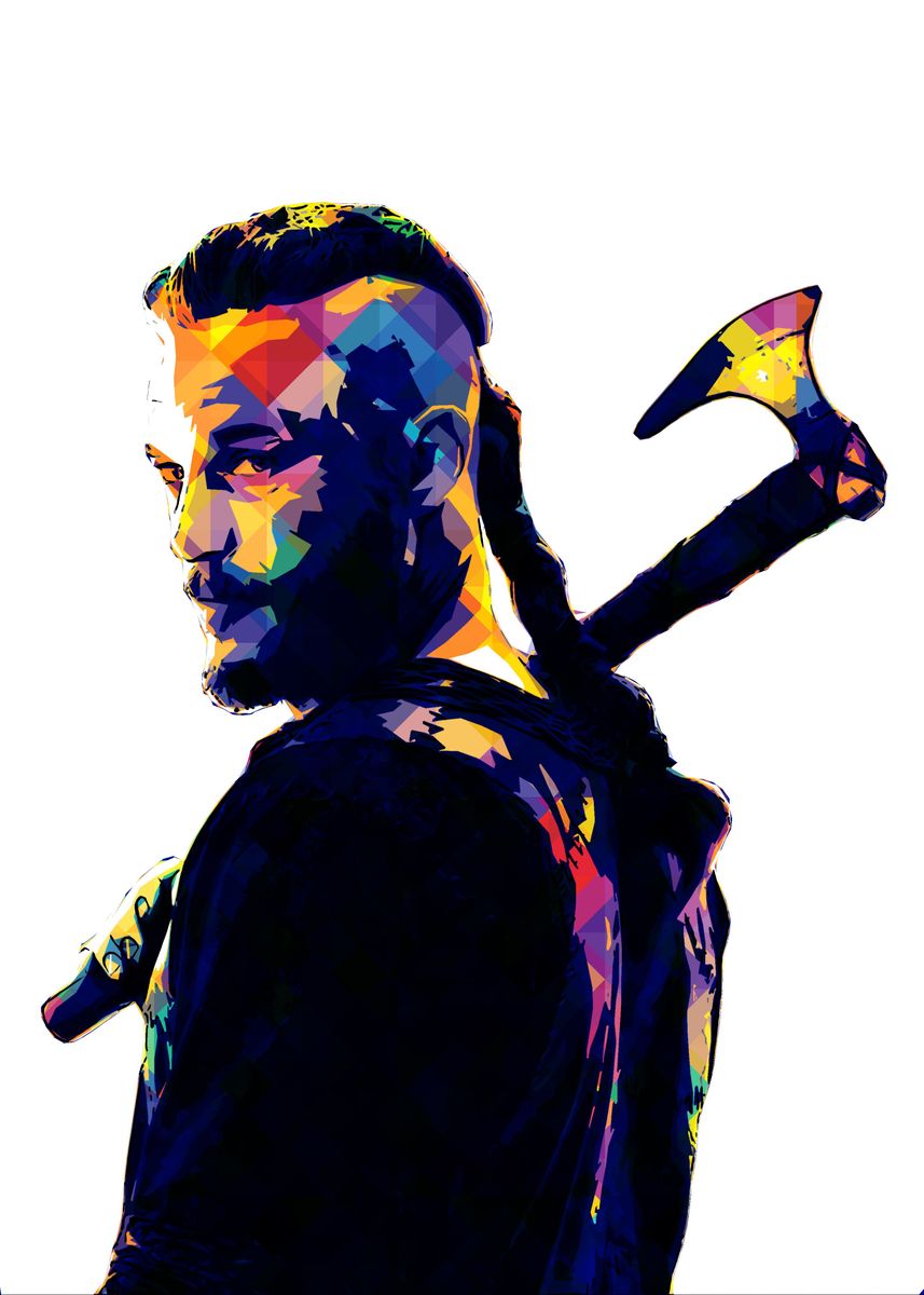 'Ragnar Lothbrok' Poster, picture, metal print, paint by Dyn Creative ...