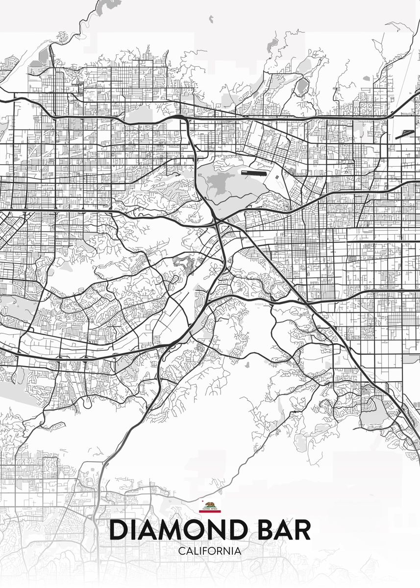 'Diamond Bar CA' Poster by IMR Designs | Displate