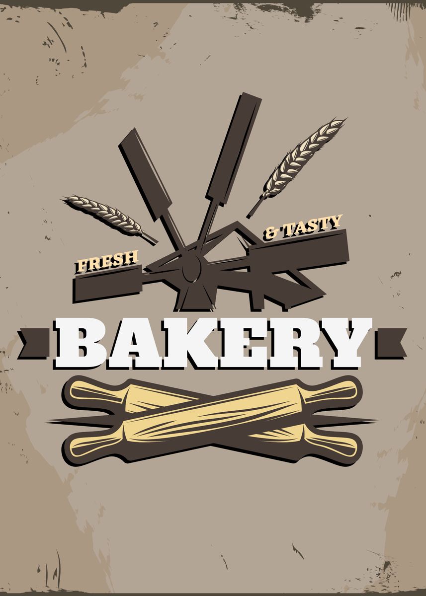 'Baker' Poster, picture, metal print, paint by Love Repeat | Displate