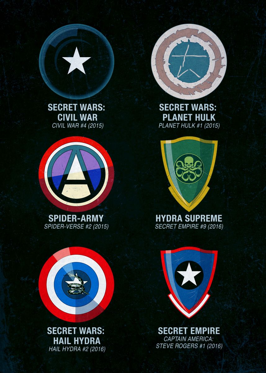 '2015-2016' Poster, picture, metal print, paint by Marvel | Displate