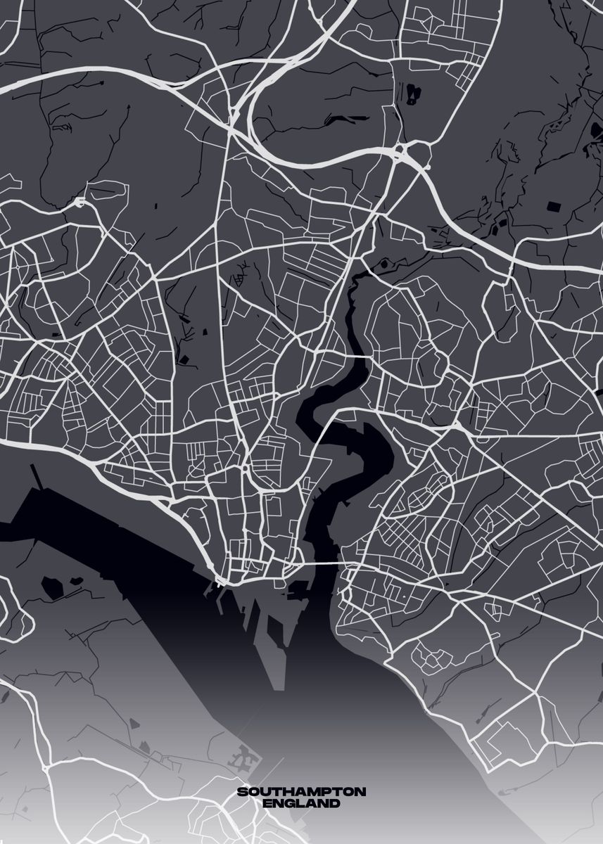 'SOUTHAMPTON' Poster, picture, metal print, paint by Andi Permana ...