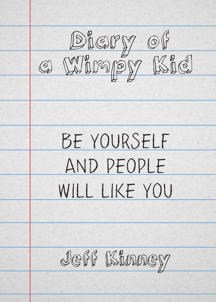 'Diary of a Wimpy Kid JK' Poster by Claudia Buffi | Displate