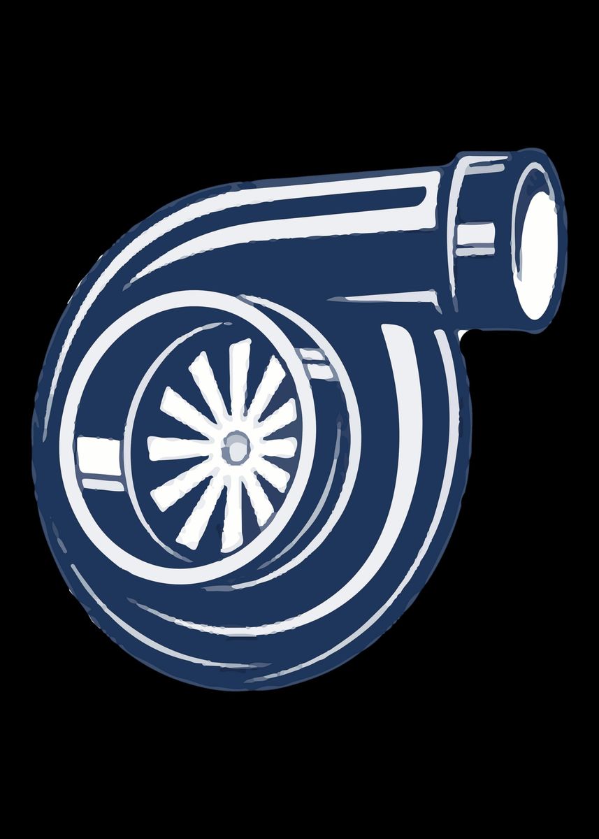 'Turbo Boost turbocharger t' Poster, picture, metal print, paint by ...
