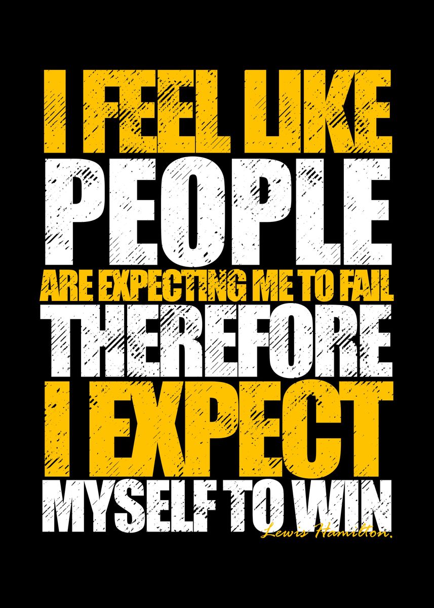 'HAMILTON QUOTE' Poster, picture, metal print, paint by MoveUp | Displate