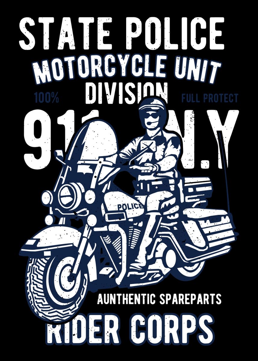 'State Police' Poster by thetshirtshop2020 | Displate