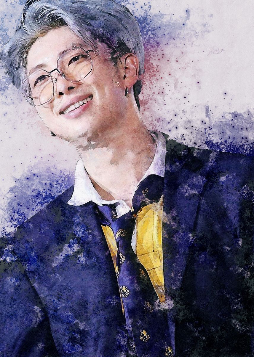 'BTS RM' Poster, picture, metal print, paint by YELLOW Team | Displate