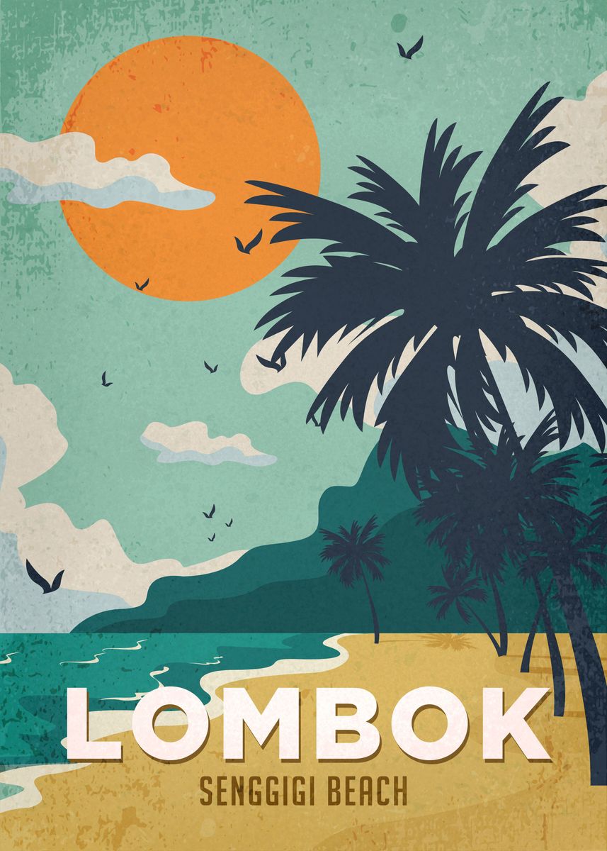 'Senggigi Beach Lombok' Poster by Kunyah | Displate