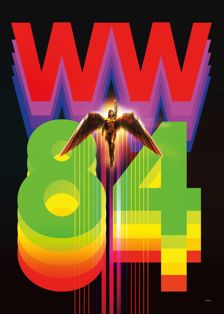 'Glorious WW84' Poster, picture, metal print, paint by DC Comics | Displate
