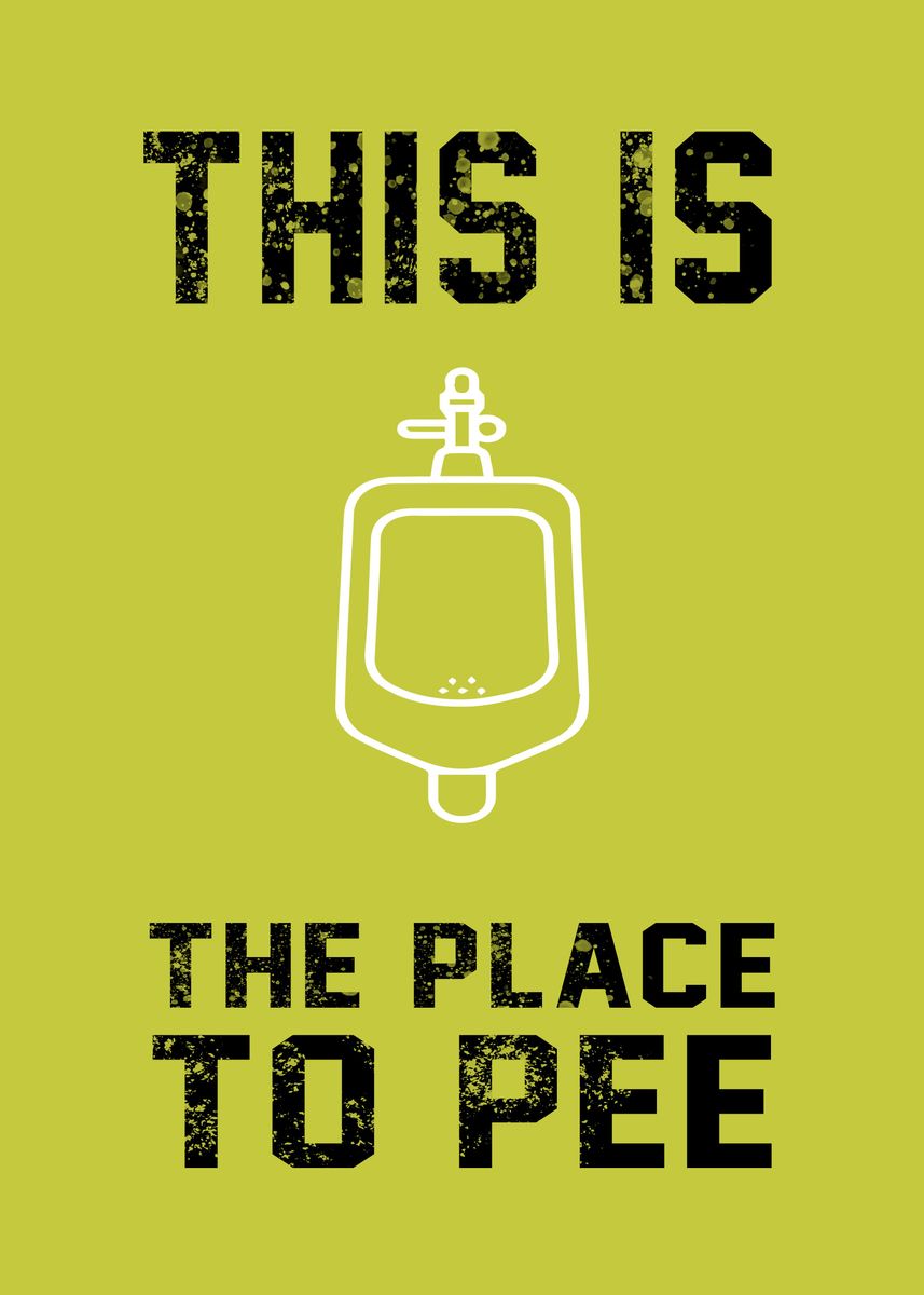 'Toilet' Poster, picture, metal print, paint by Tara Anderson | Displate