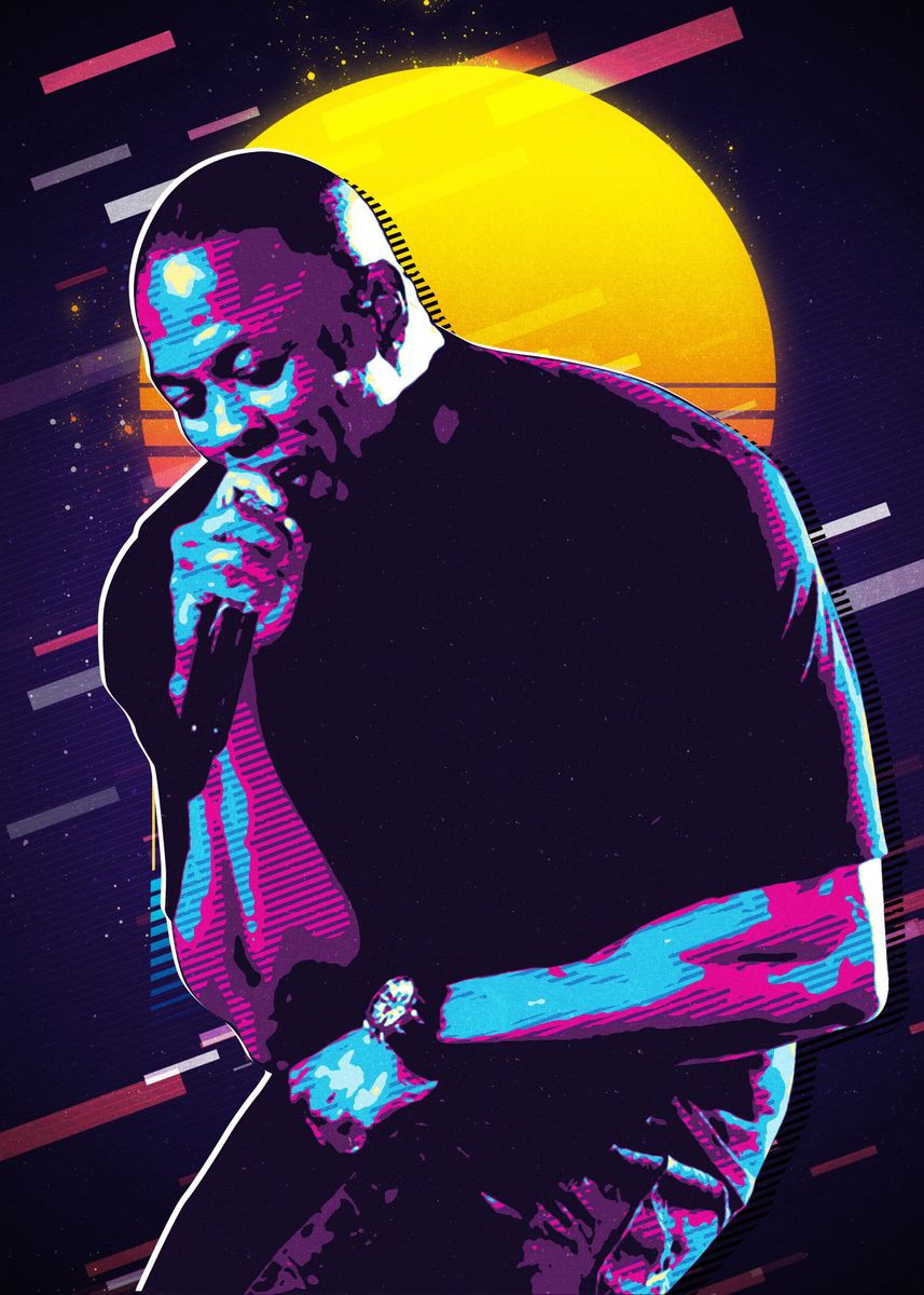 'DR Dre ' Poster, picture, metal print, paint by Faa Ness | Displate