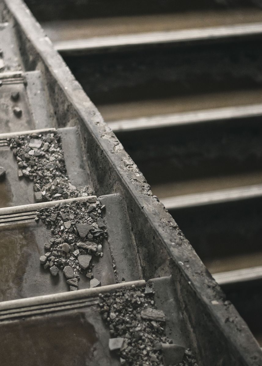 'Diagonal stairs' Poster, picture, metal print, paint by MilGraphics ...