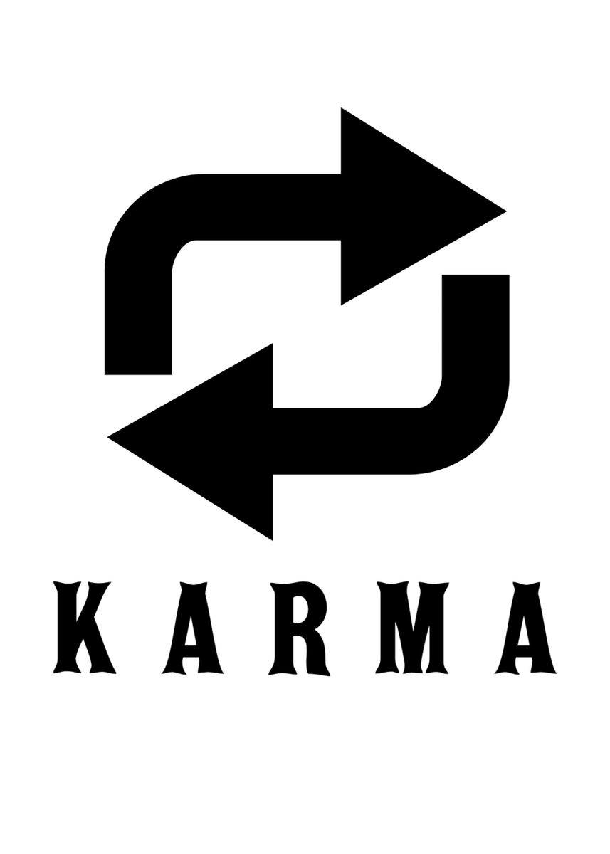 'Karma' Poster, picture, metal print, paint by ZS C O M M E R C E ...