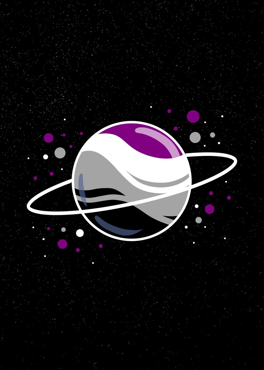 'Space Planet Ace Pride' Poster by queerappear | Displate