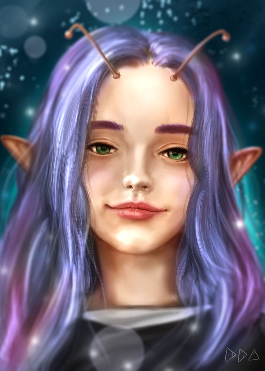 'Faery girl' Poster by DamDSN | Displate