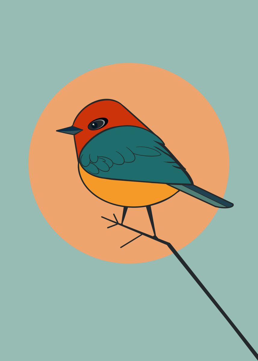 'Silly Bird' Poster by Wodaabe | Displate