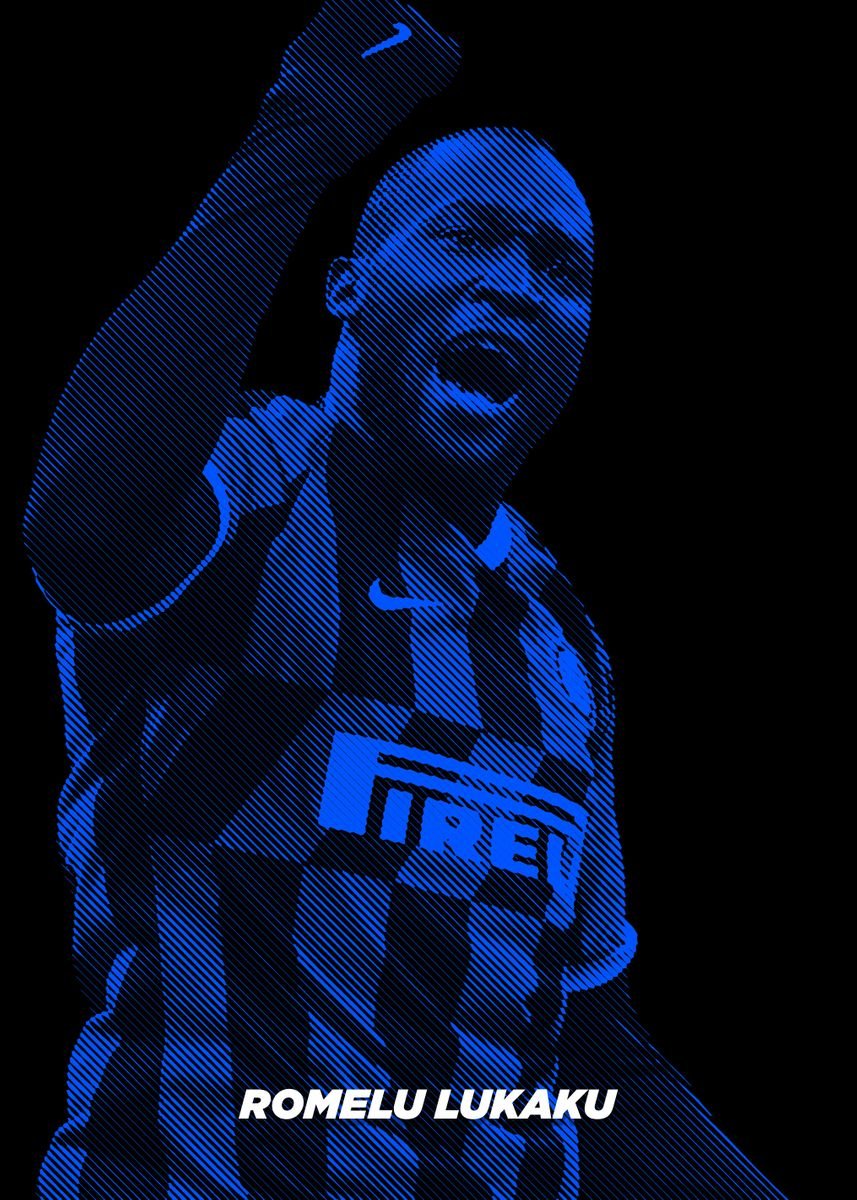 'romelu lukaku' Poster, picture, metal print, paint by Trending Awesome ...