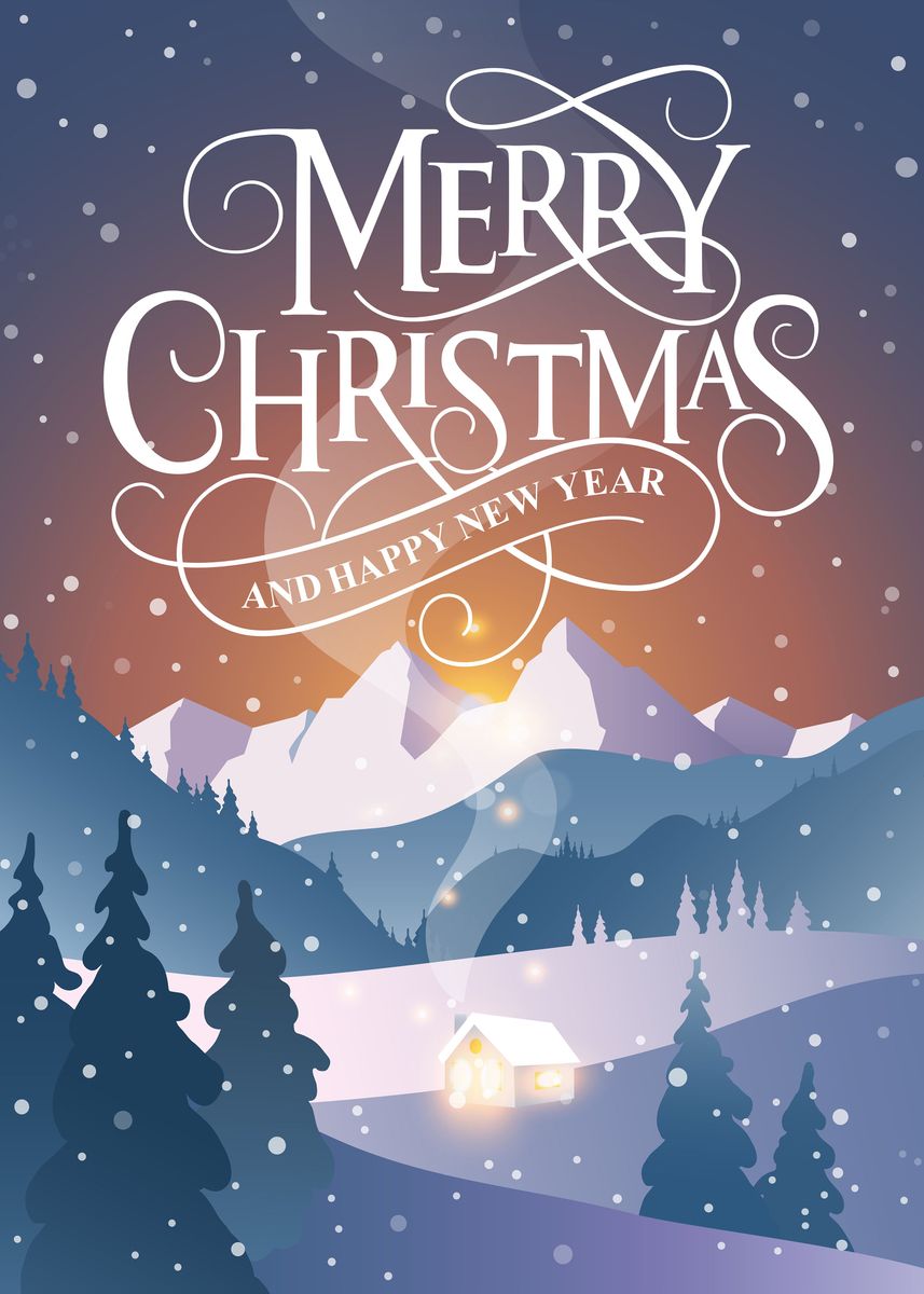 'Christmas quote' Poster, picture, metal print, paint by Anime Manga ...