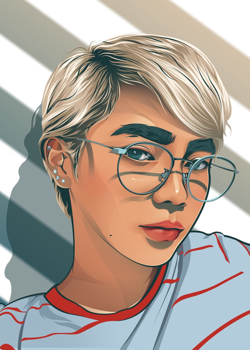 'Angie' Poster, picture, metal print, paint by vectoricky | Displate