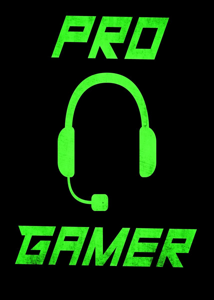 'Gaming Gamer Headset' Poster, picture, metal print, paint by ...