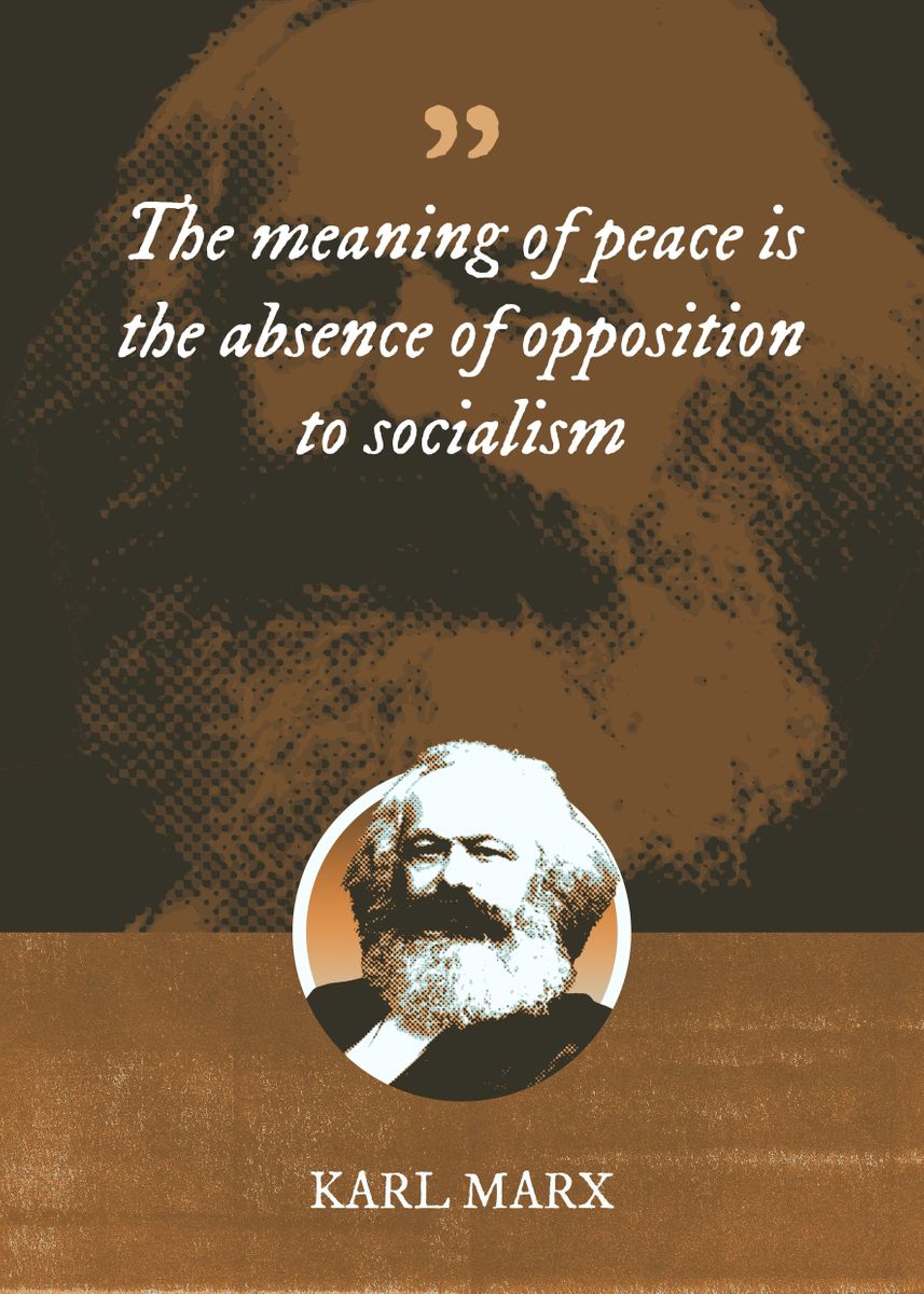 'The meaning of peace is' Poster, picture, metal print, paint by ...