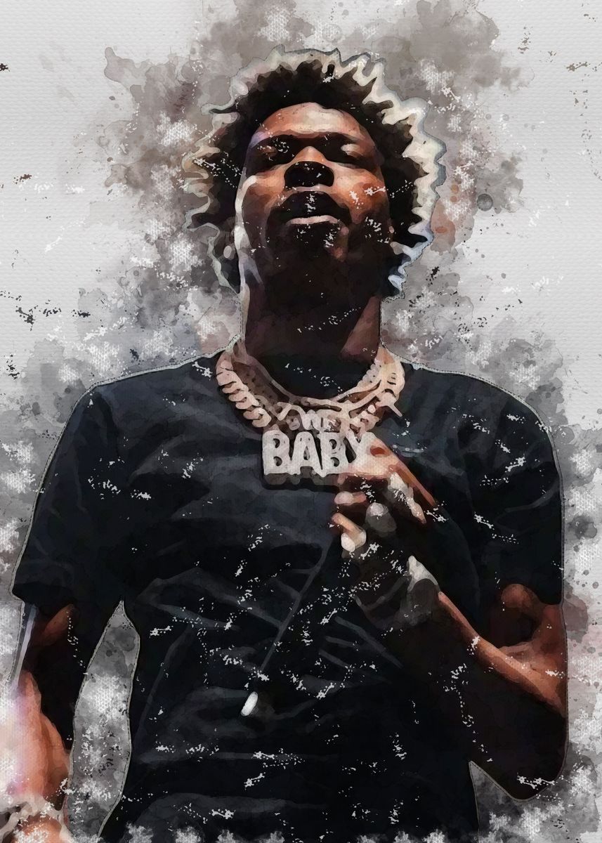 'Musician Hip Hop Lil Baby' Poster, picture, metal print, paint by ...