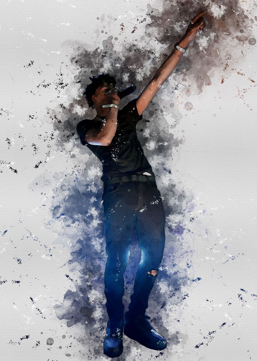 'Lil Baby Rapper Hip Hop' Poster, picture, metal print, paint by TrexNa ...